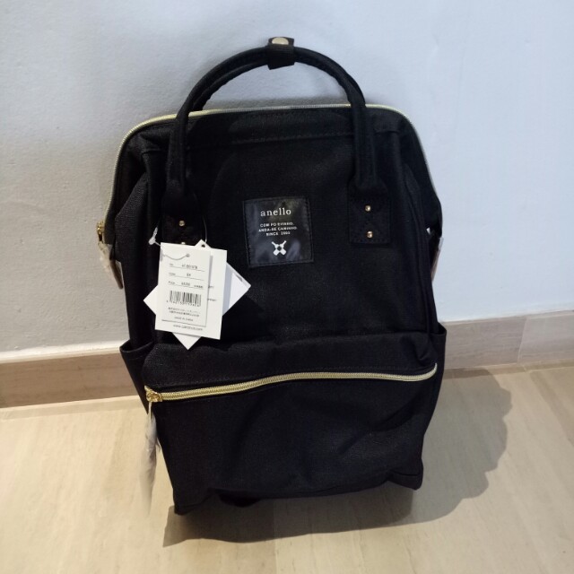 Black Anello Backpack 100% Authentic, Women's Fashion, Bags & Wallets ...