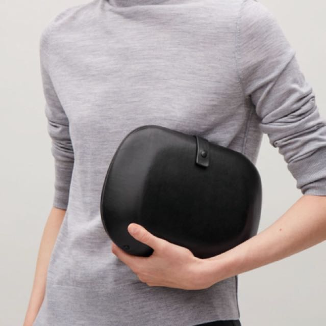 COS red hard case leather bag BNWT, Women's Fashion, Bags & Wallets ...