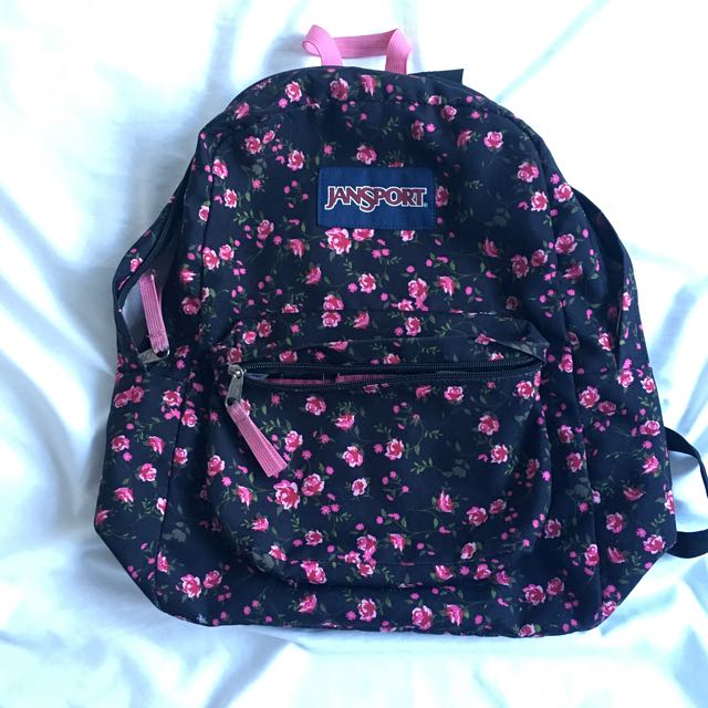 Jansport floral backpack, Women's Fashion, Bags & Wallets, Backpacks on ...