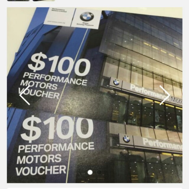 Performance motors Bmw vouchers $1000, Entertainment, Gift Cards ...