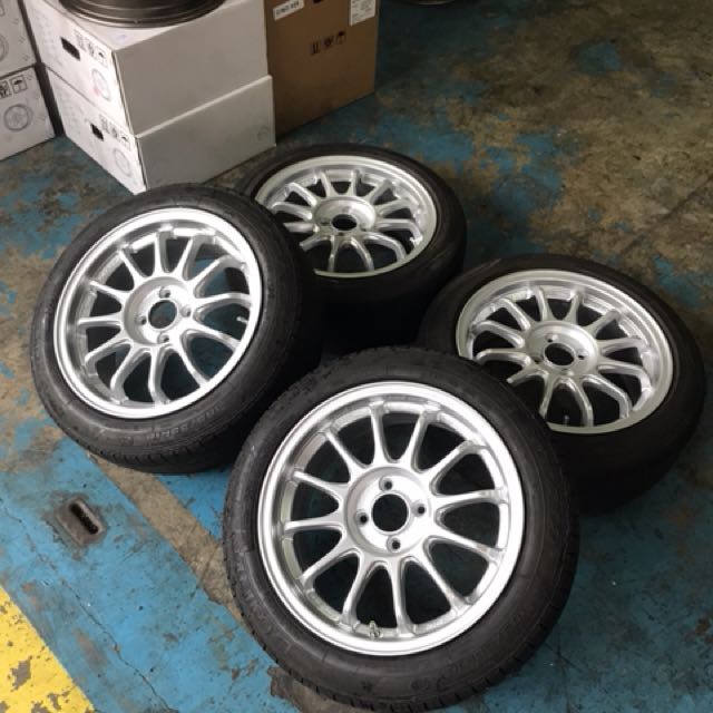 Ssr type f 16 inch sports rim honda city tyre 70%.. duk tepi sungai ...