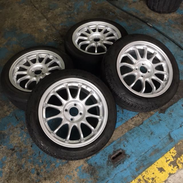 Ssr type f 16 inch sports rim honda city tyre 70%.. duk tepi sungai ...