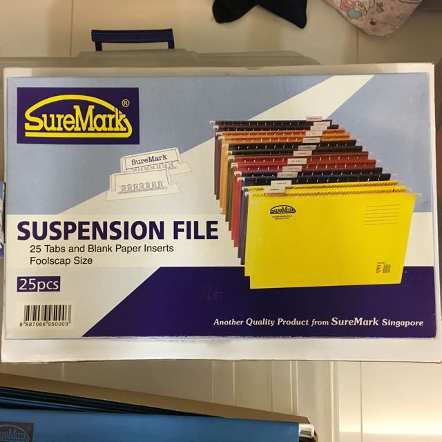 SureMark Suspension File Blue - 25 pieces, Hobbies & Toys, Stationery ...