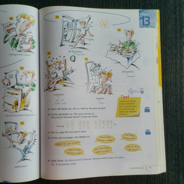 German Textbook Planet Kursbuch 1 Deutsch für Jugendliche, Hobbies ...