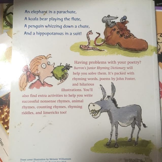 Junior Rhyming Dictionary by John Foster, Hobbies & Toys, Books ...