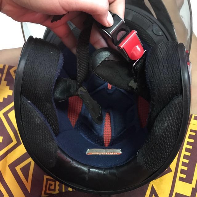 Motorcycle Helmet (AVA), Motorcycles, Motorcycle Apparel on Carousell