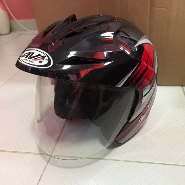 Motorcycle Helmet (AVA), Motorcycles, Motorcycle Apparel on Carousell