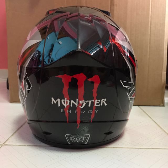 Motorcycle Helmet (AVA), Motorcycles, Motorcycle Apparel on Carousell