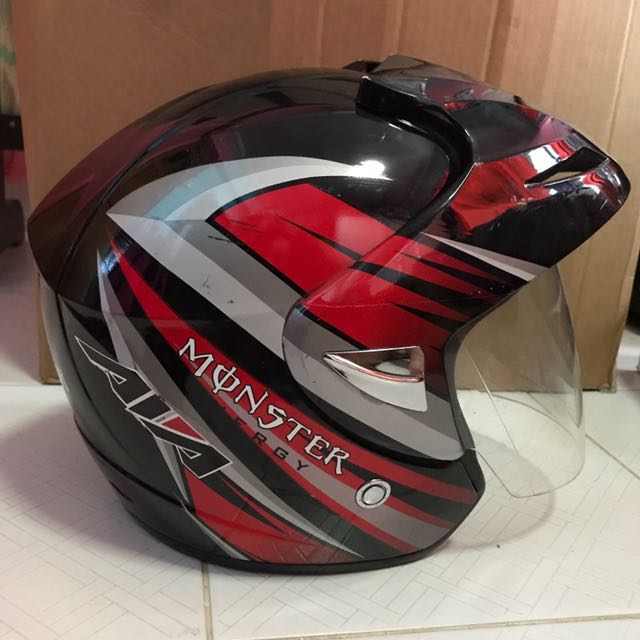 Motorcycle Helmet (AVA), Motorcycles, Motorcycle Apparel on Carousell