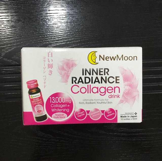 New Moon Inner Radiance Collagen Drink, Health & Nutrition, Health ...