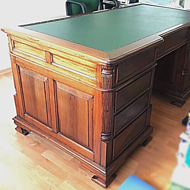 Fine Victorian Study Desk, Furniture, Tables & Chairs on Carousell