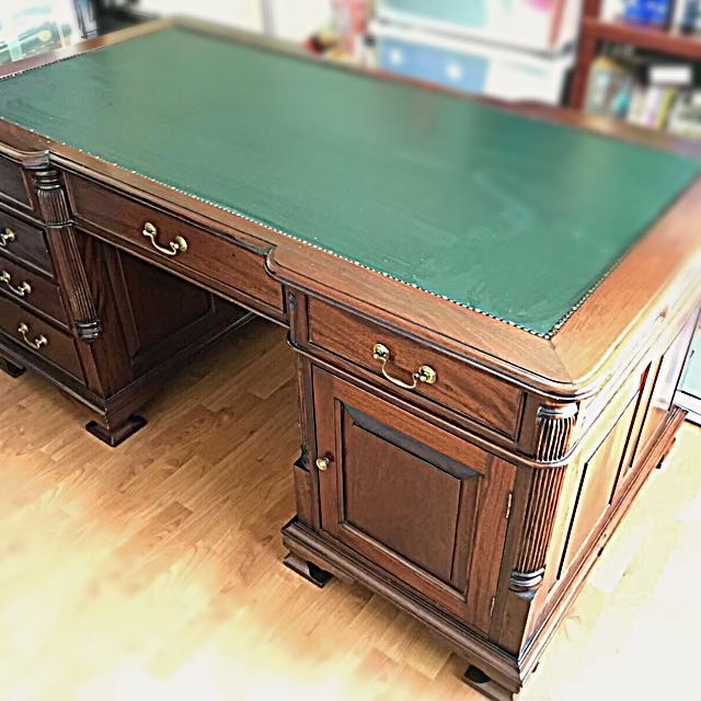 Fine Victorian Study Desk, Furniture, Tables & Chairs on Carousell