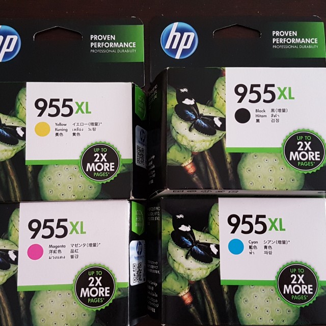HP 955XL Full Colour Set Printer Ink, Computers & Tech, Printers ...