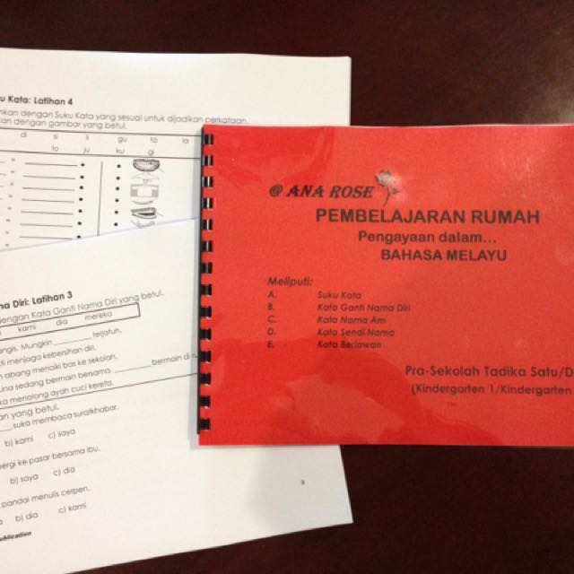 Malay Home Practice Worksheets for K1/K2, Hobbies & Toys, Books ...