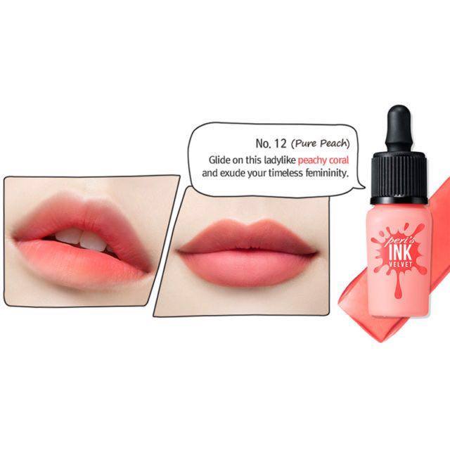 Peripera Airy Ink Velvet #12 Pure Peach, Beauty & Personal Care, Face ...