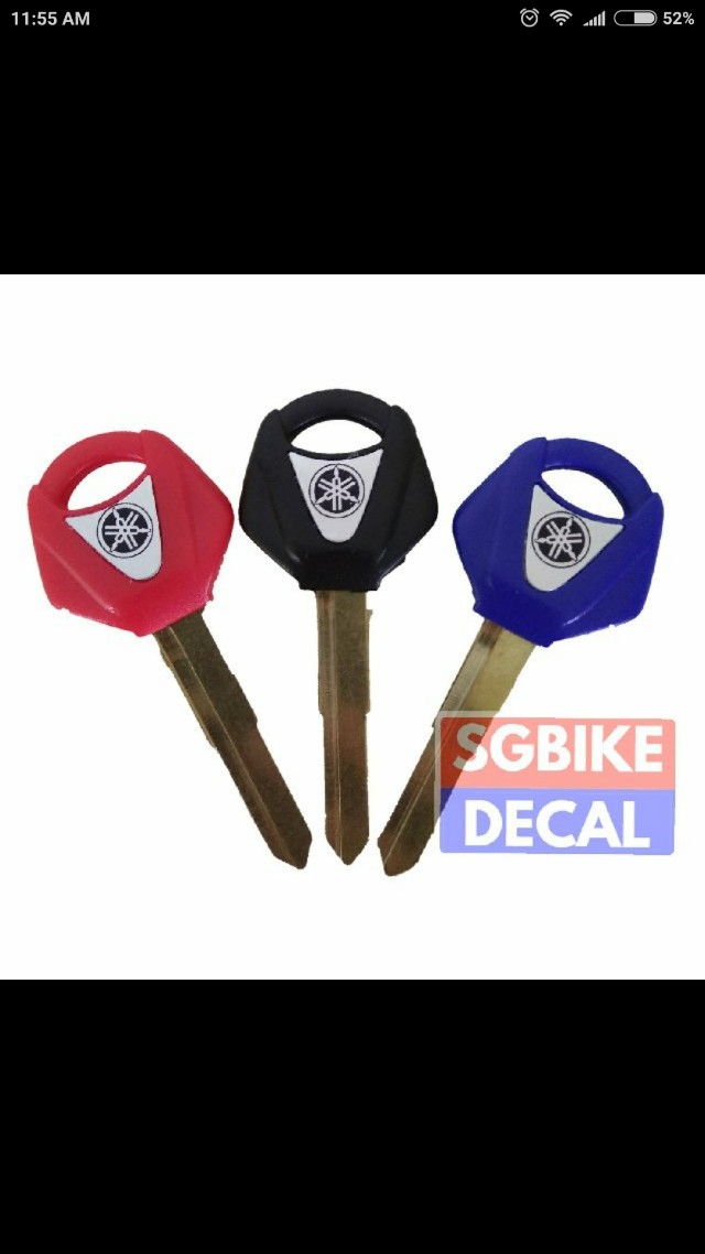 Yamaha Blank Key, Motorcycles, Motorcycle Accessories on Carousell
