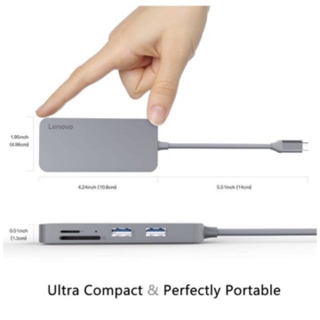 Authenic Lenovo Usb C To Hdmi Adapter C Mobile Phones Tablets Mobile Tablet Accessories