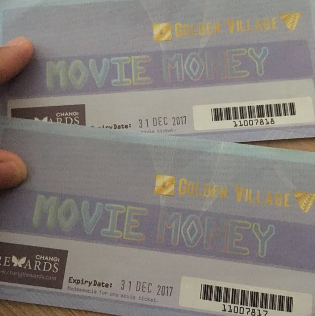 Golden village movie tickets, Tickets & Vouchers, Vouchers on Carousell
