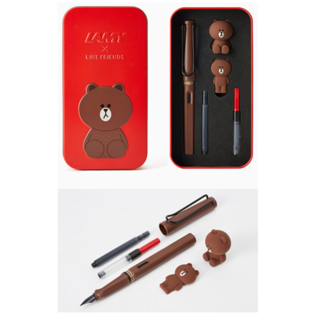 Line Friends Lamy Fountain Pen Brown Brand New Authentic!!! Last One ...