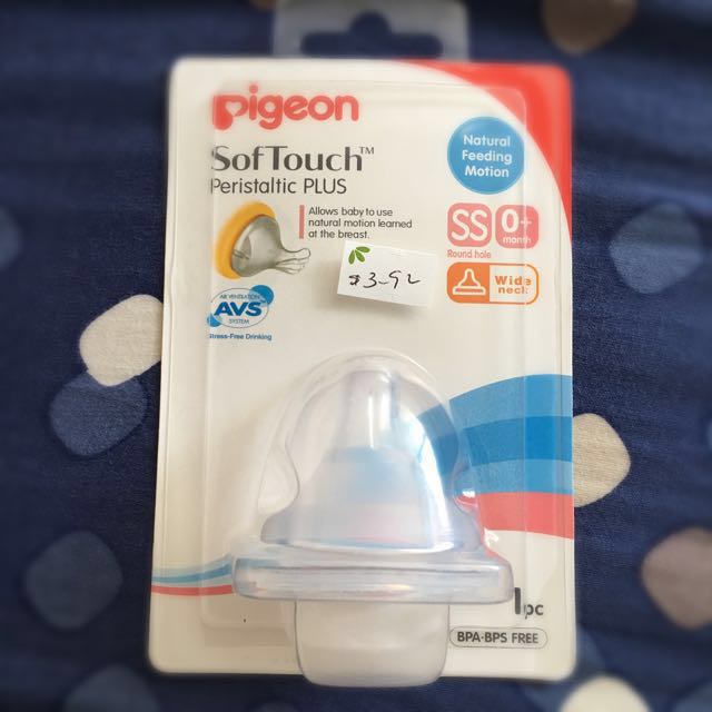 Pigeon SofTouch Peristaltic Plus SS size 0+month, Babies & Kids ...