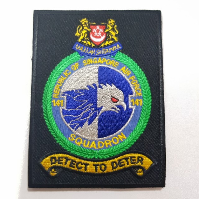 RSAF Singapore Air Force 141 Squadron Merlins Hawker Hunter Velcro ...