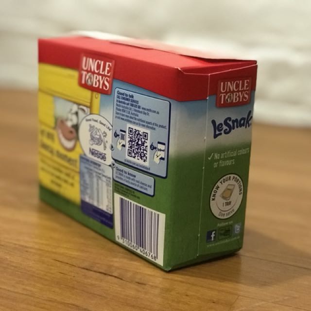 Uncle Toby Le Snak - tasty cheese 6 pack, Food & Drinks, Packaged ...