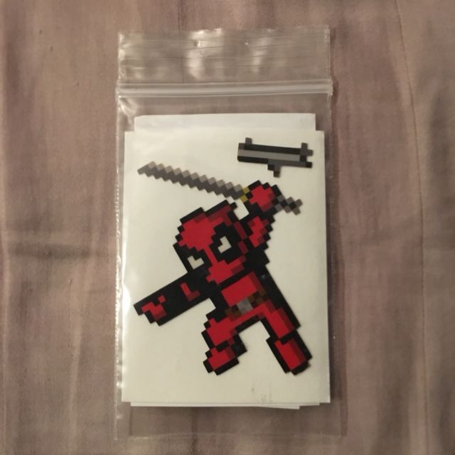 8-bit Deadpool MacBook Sticker, Computers & Tech, Parts & Accessories ...