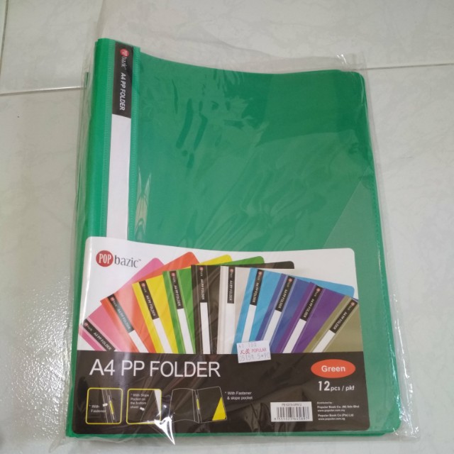 A4 size plastic folders, Hobbies & Toys, Stationary & Craft, Stationery ...