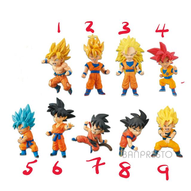Dragon Ball World Collectibles Figure WCF Overseas Goku Set Of 9 ...