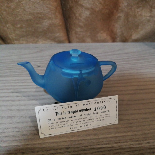 Limited Edition PIXAR-Renderman Walking Teapot Collectible, Hobbies ...