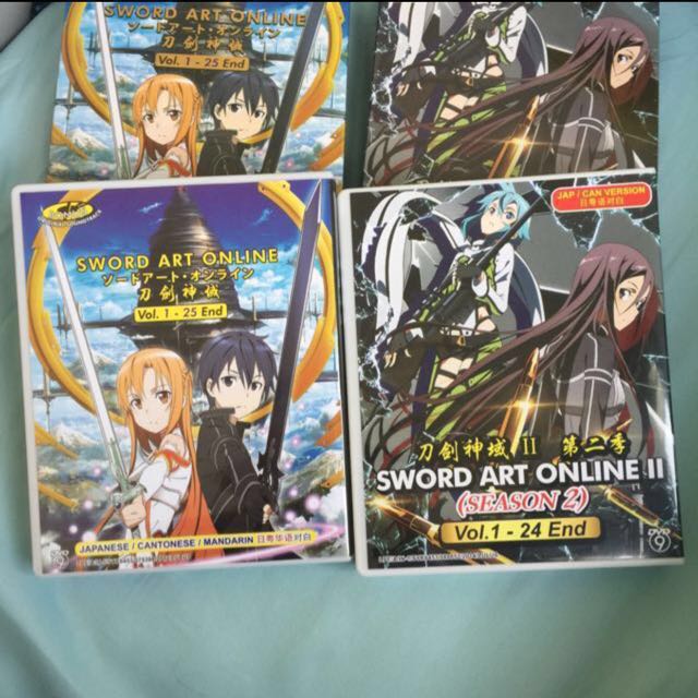 (PO) Sword Art Online "DVD" SAO, Bulletin Board, Preorders on Carousell