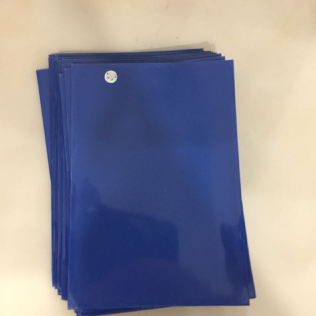 Blue card sleeves -18, Hobbies & Toys, Toys & Games on Carousell