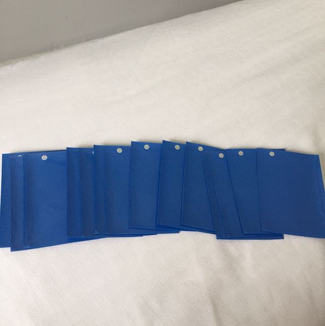 Blue card sleeves -18, Hobbies & Toys, Toys & Games on Carousell