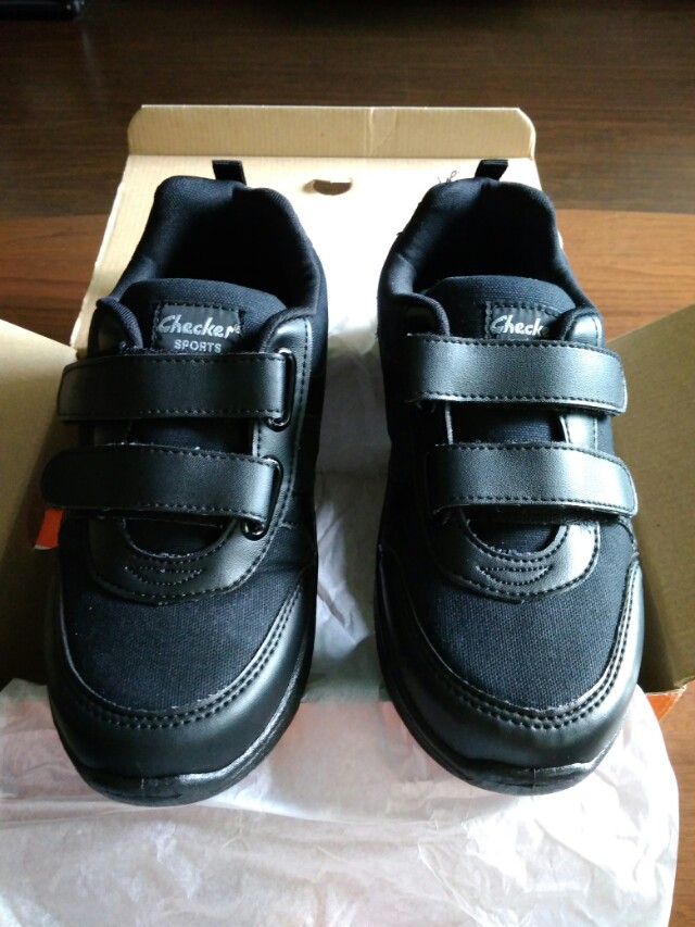 Checker school shoe, Babies & Kids, Babies & Kids Fashion on Carousell