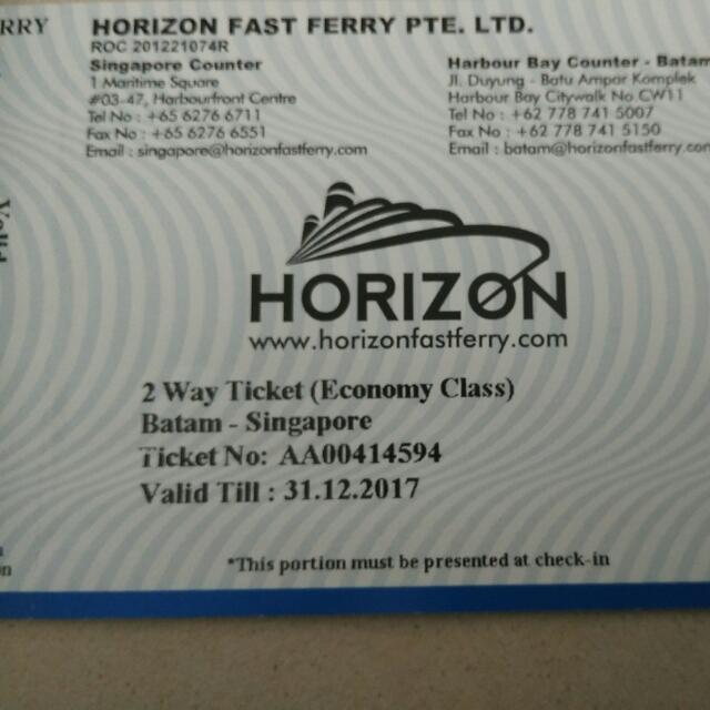 Horizon Fast Ferry Ticket, Tickets & Vouchers, Local Attractions ...