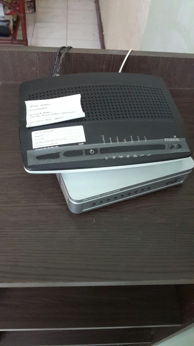 Maxis/TM modem and router, Computers & Tech, Parts & Accessories ...