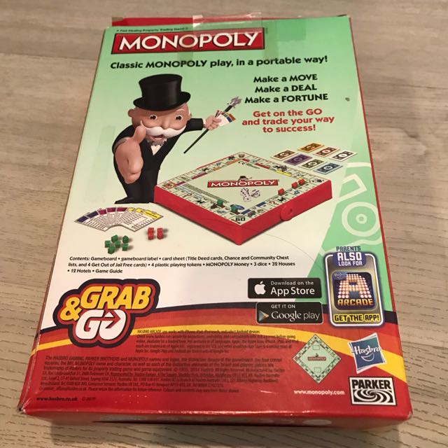 Monopoly Board Game portable, Hobbies & Toys, Toys & Games on Carousell