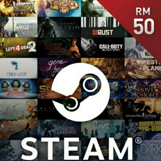 Steam Wallet Rm50, Video Gaming, Video Games, Xbox on Carousell