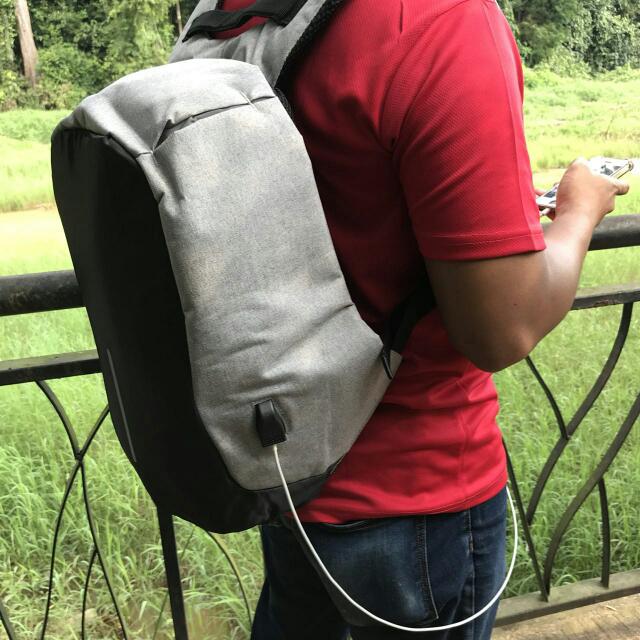 ANTI THIEF BACKPACK, Men's Fashion, Bags, Backpacks on Carousell