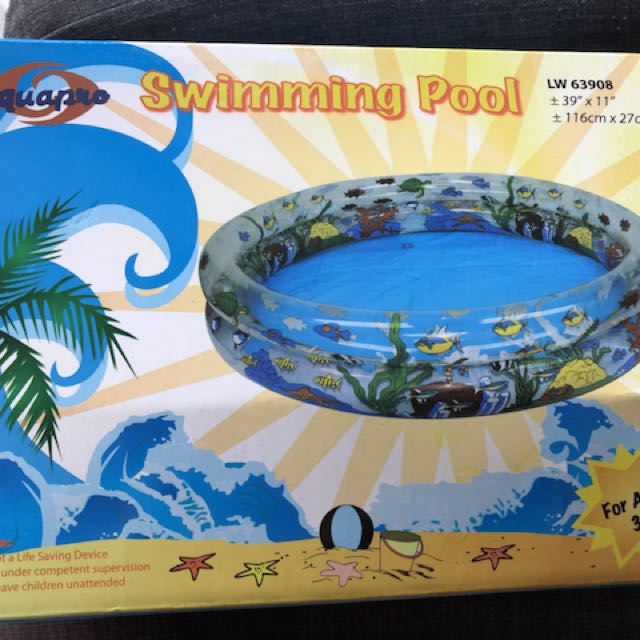 Aquapro inflatable swimming pool, Babies & Kids, Bathing & Changing ...