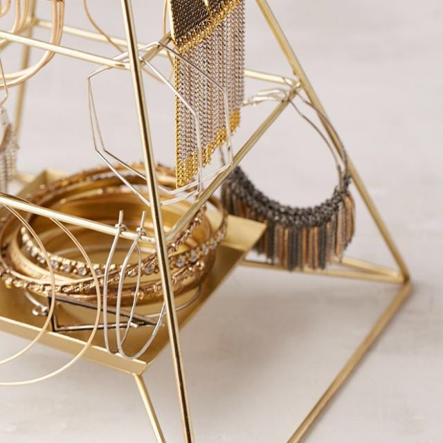 Brass Pyramid Jewellery Display Holder From Urban Outfitters, Furniture ...