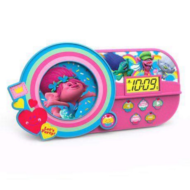 DreamWorks Trolls Musical Alarm Clock, Furniture & Home Living, Home ...