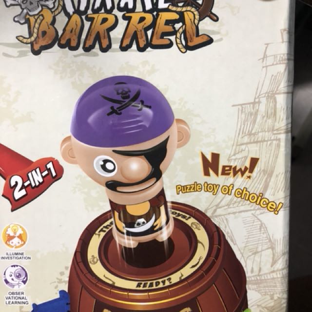 Pirate barrel, Hobbies & Toys, Toys & Games on Carousell