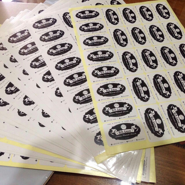 Sticker / Stiker Label Design & Printing Cetak Murah, Hobbies & Toys ...