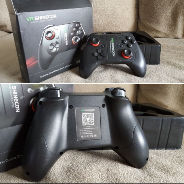 VR Moskii Virtual Reality Glasses & VR Shinecon Wireless Joystick ...