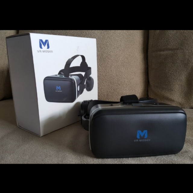 VR Moskii Virtual Reality Glasses & VR Shinecon Wireless Joystick ...