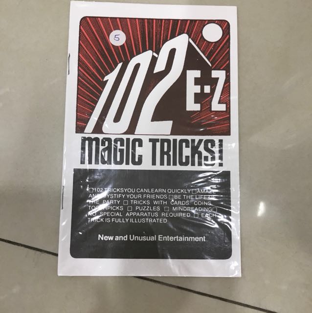 102 E-Z magic tricks !, Hobbies & Toys, Books & Magazines, Children's ...