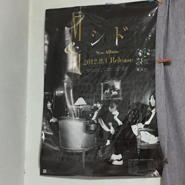 シド SID M&W poster 特典 海報, 興趣及遊戲, 收藏品及紀念品, 明星周邊 - Carousell