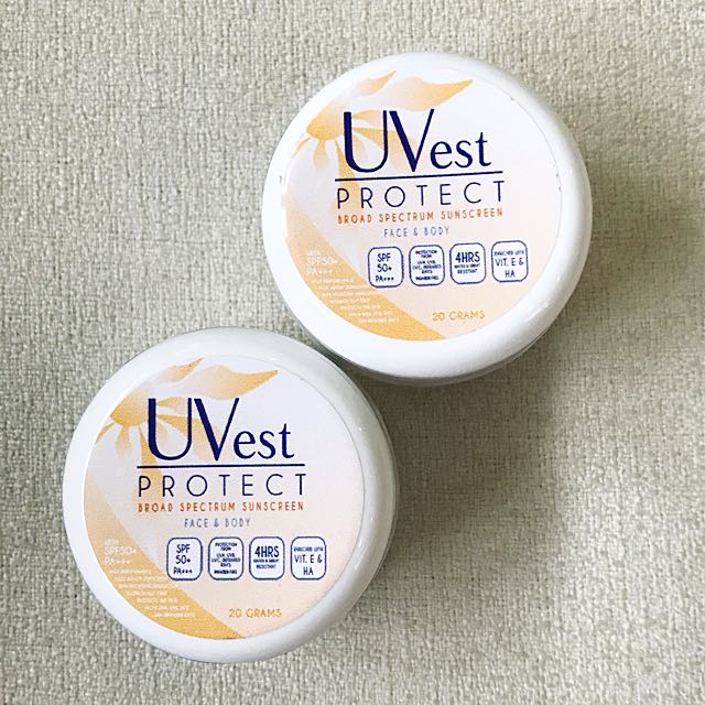 Authentic UVest Protect Broad Spectrum Sunscreen for Face and Body SPF ...