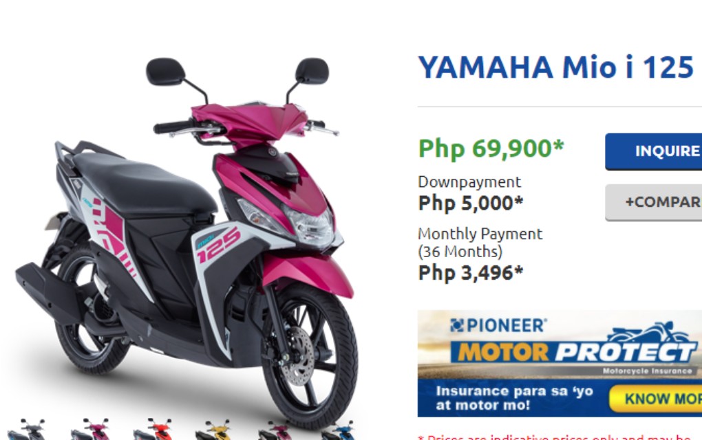 Brand New YAMAHA Mio i 125, Motorbikes on Carousell